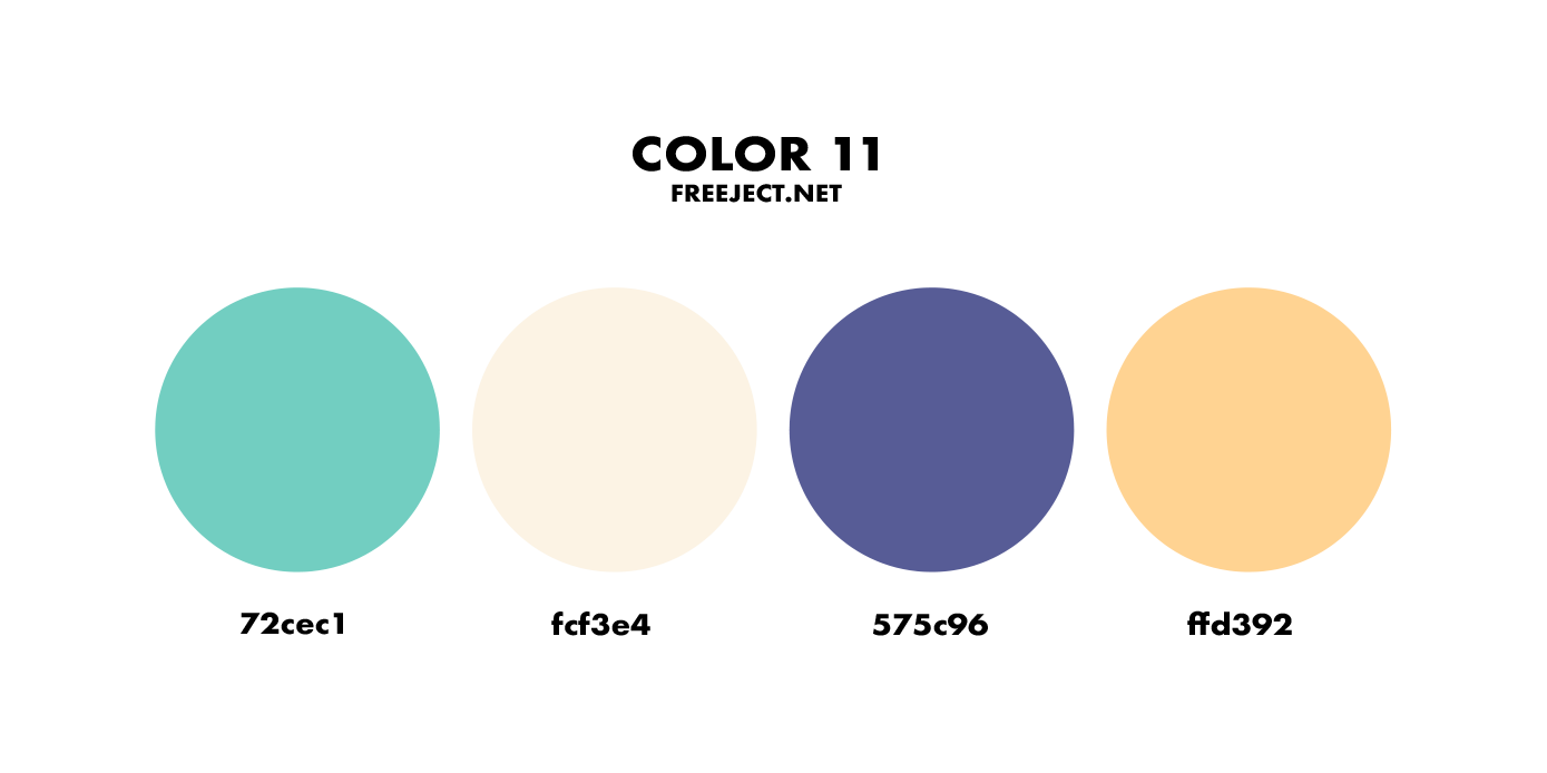 Color Palette PNG - 4 Color Combinations