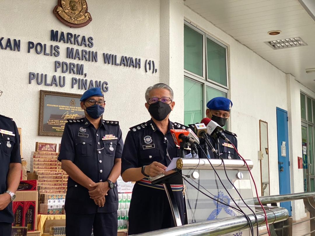PenangKini: Polis Marin Pulau Pinang Berjaya Tumpas Sindiket Rokok Seludup