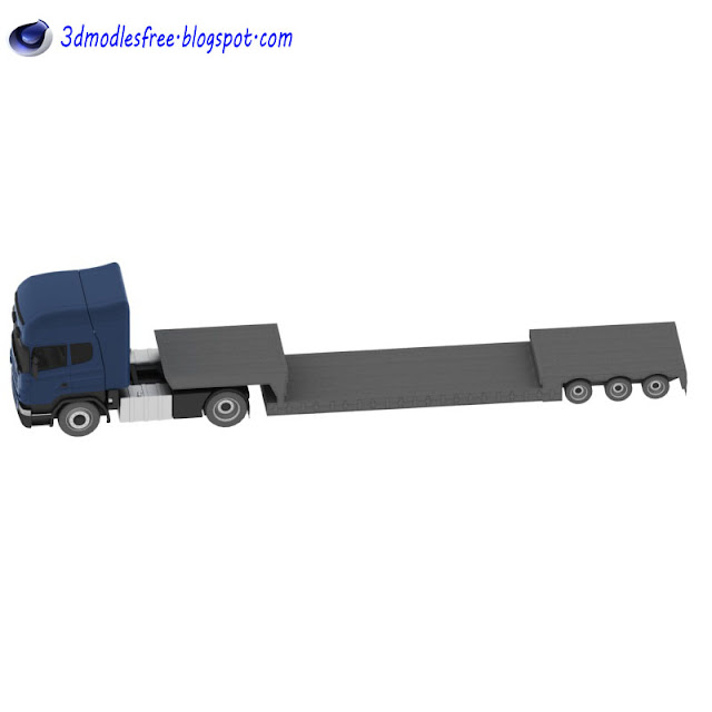 truck trailer 3d model