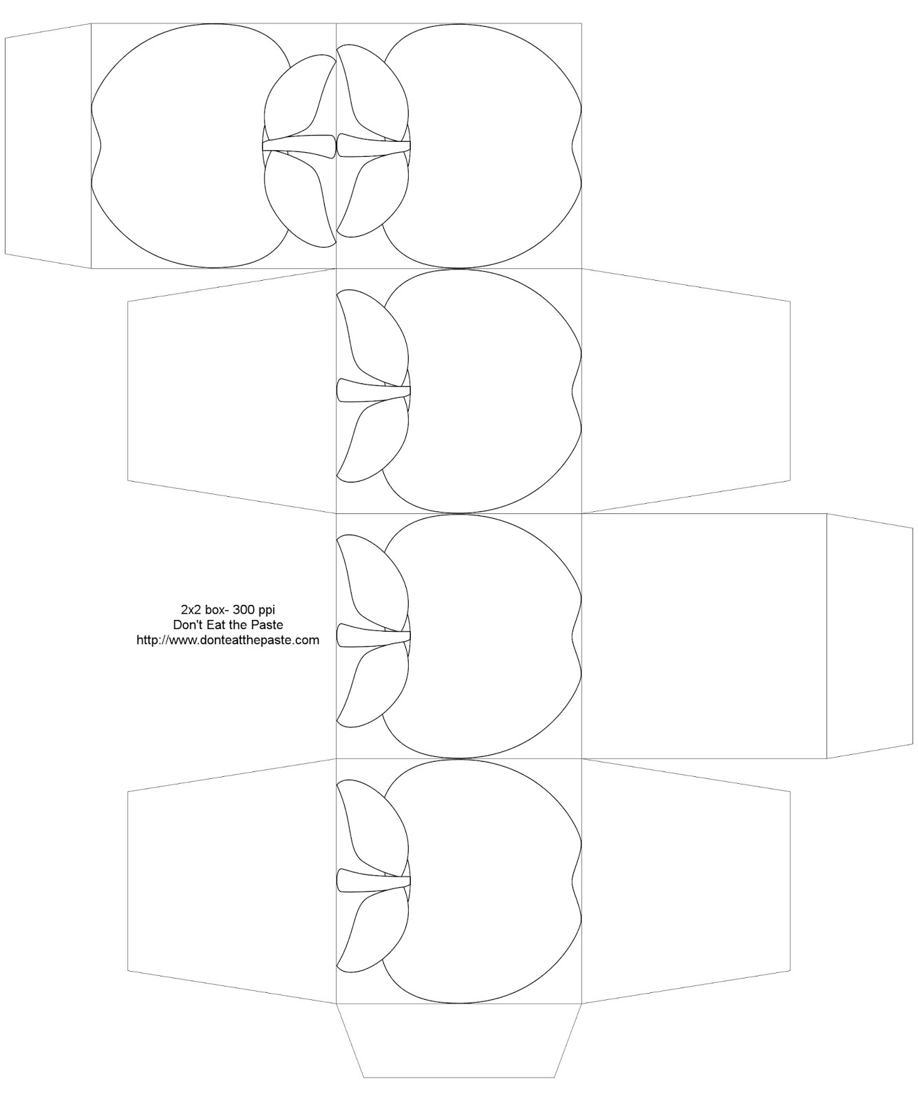 Don't Eat the Paste: 2 more apple boxes- 2x2x2 cubes