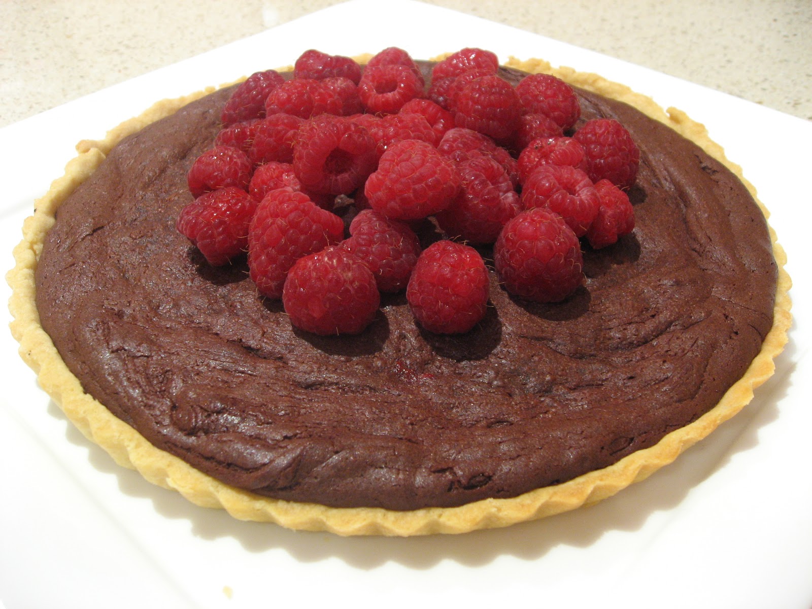 Cucina Pertile: Chocolate raspberry tart
