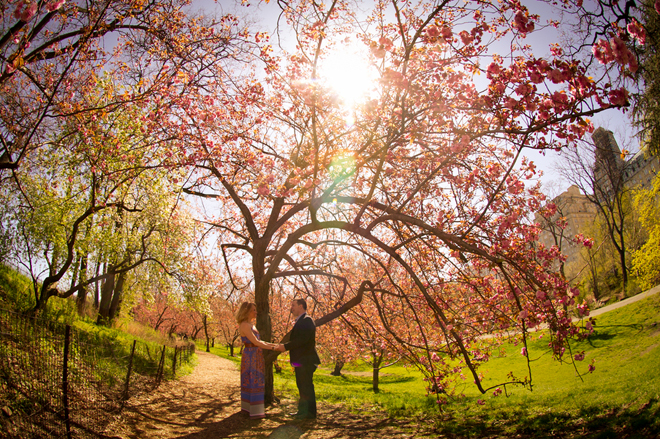 Gorgeous Spring E-session in Central Park | The Wedding Blog