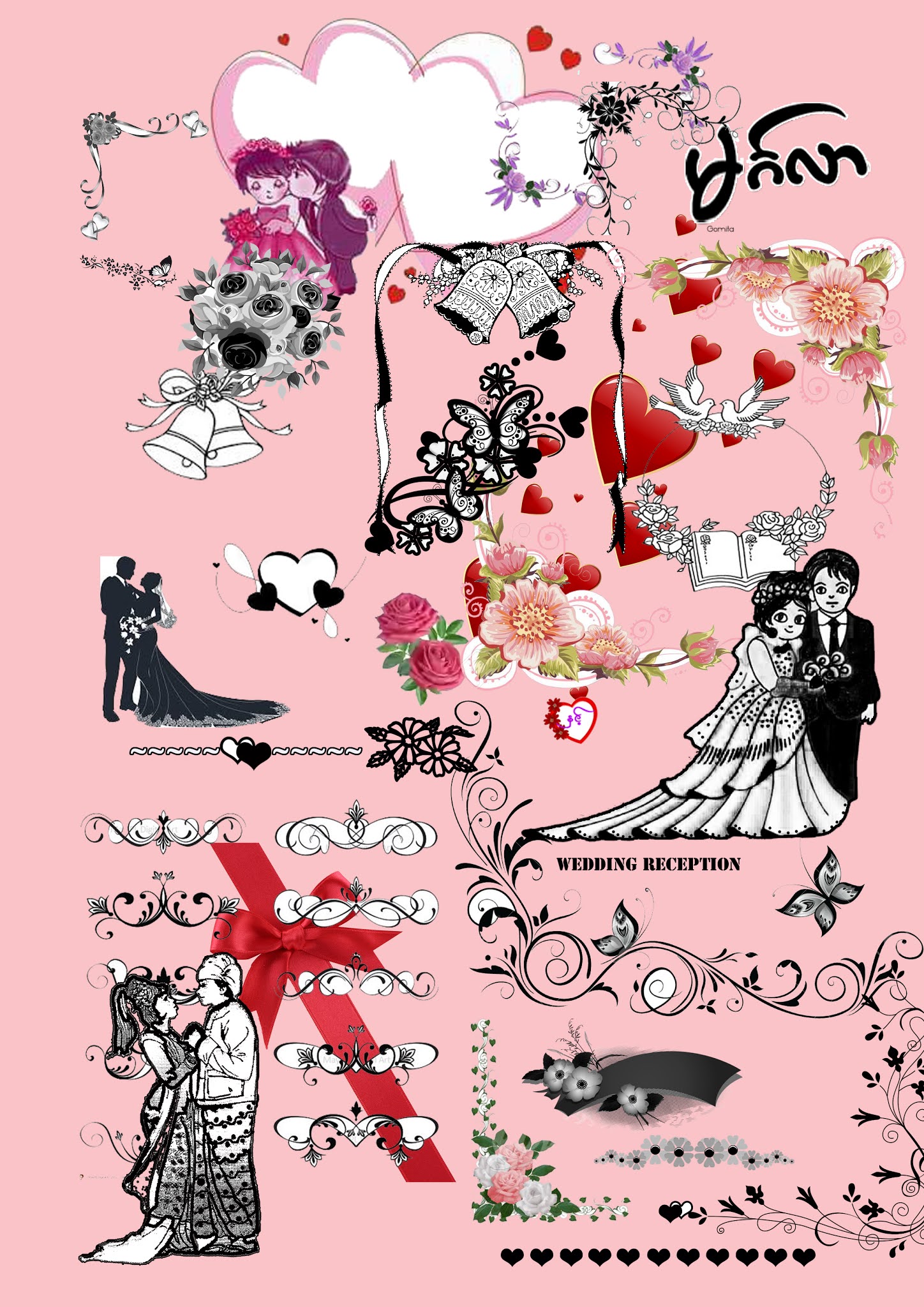 Element for Wedding Invitation Card