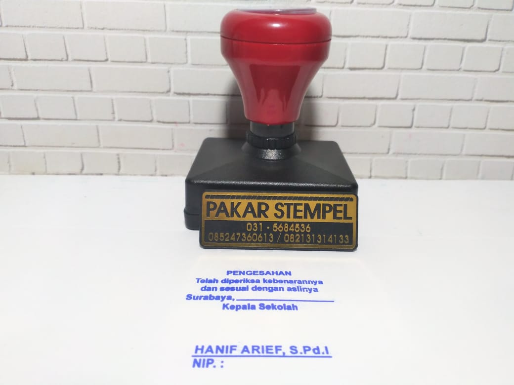 stempel online: bikin stempel di surabaya