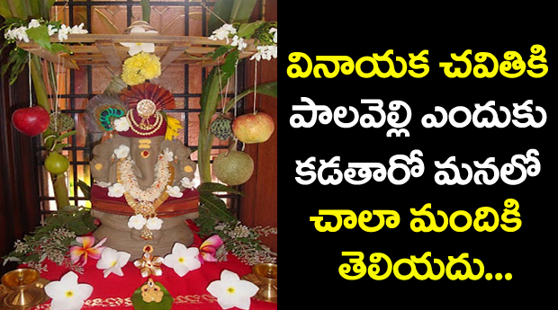 వినాయకునికి పాలవెల్లి ఎందుకు కడతారు? Importance of Palavelli During ...