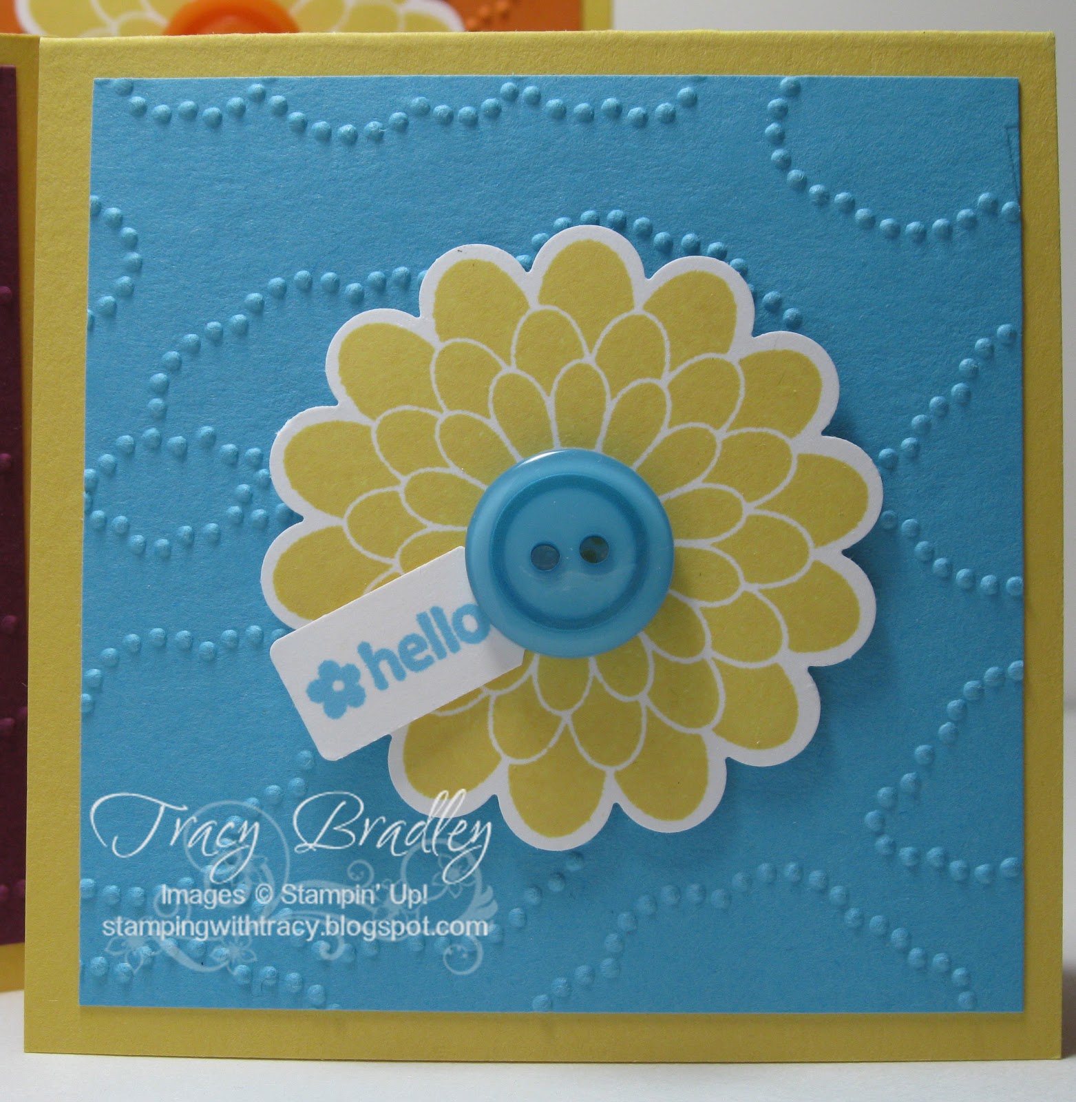 3 x 3 Button Buddies - Stamping With Tracy