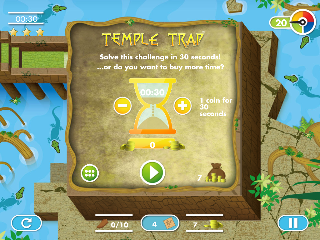 Nontrivial Games: Review: Temple Trap for iPhone and iPad