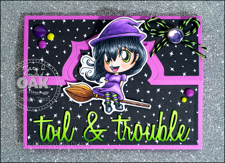 TOIL & TROUBLE CARD DESIGNED BY MARY | Ken's Kreations