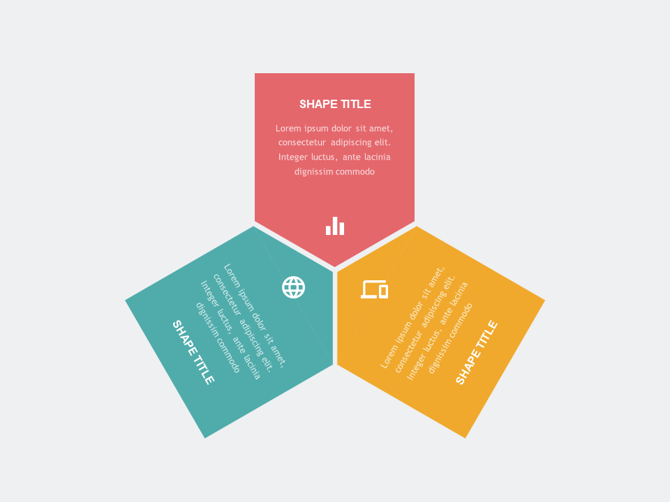 Three Concept Join PowerPoint Template - PowerPoint Free