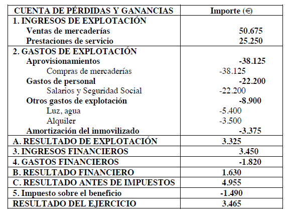 Ejercicios balances, cuenta PyG, ratios, rentabilidad económica y ...