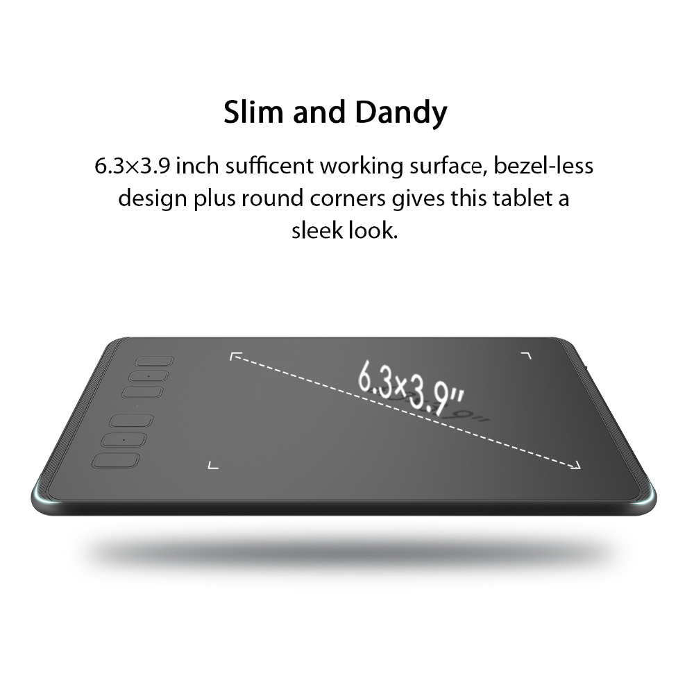 HUION Inspiroy H640P Battery-Free Digital Drawing Tablets Graphics Pen ...