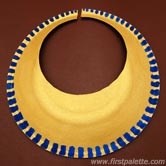 Egyptian Collar Craft For Preschoolers Egyptian Collar Paper Craft Card ...