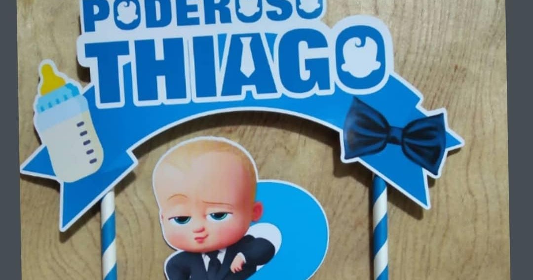 Topper Jefe en Pañales Thiago 2 - Mis Toppers Tus Toppers