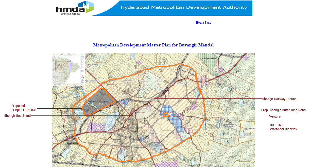 HMDA Approved Plots Hyderabad: Bhongir Plots