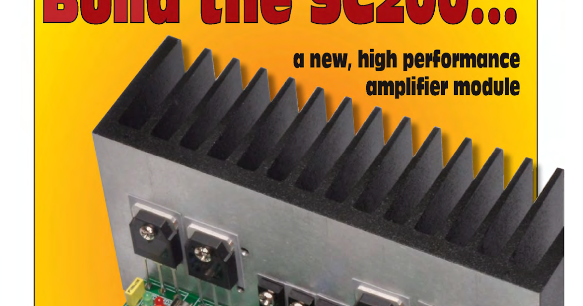 SC200 audio amplifier complete project, 200W audio amplifier
