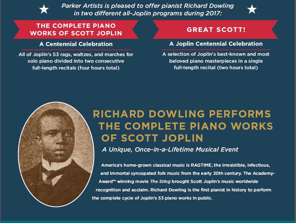 AfriClassical: Pianist Richard Dowling Performs Complete Piano Works of Scott Joplin 100 Years ...