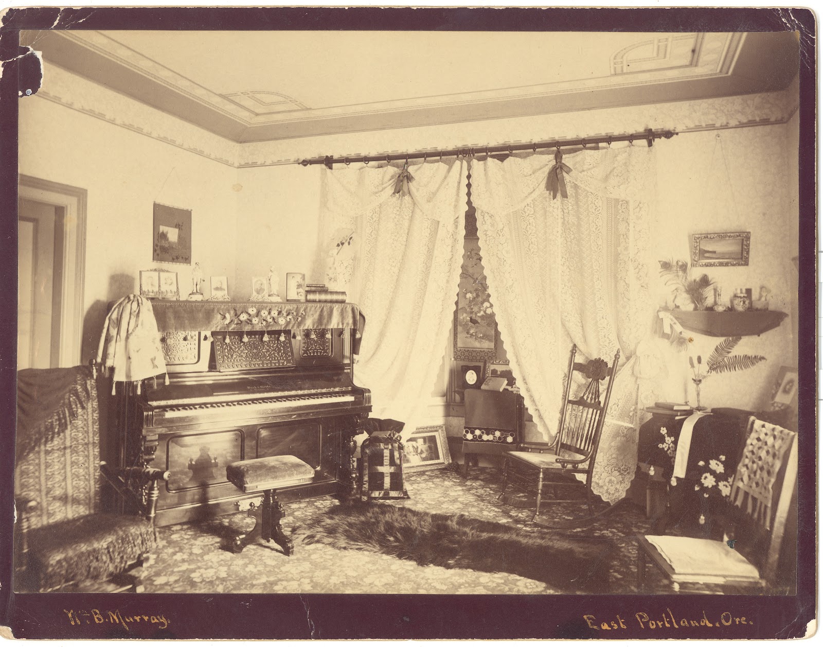 Old photos of architecture: Rare interior view of an 1880's Portland ...