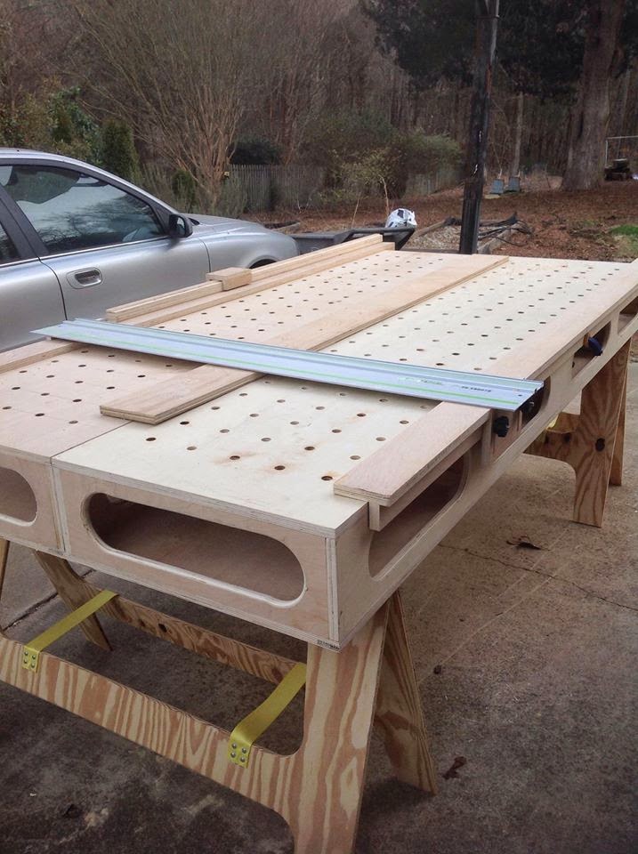 The 2 Car Garage Shop: The Paulk Work Bench and Cross Cut Jig