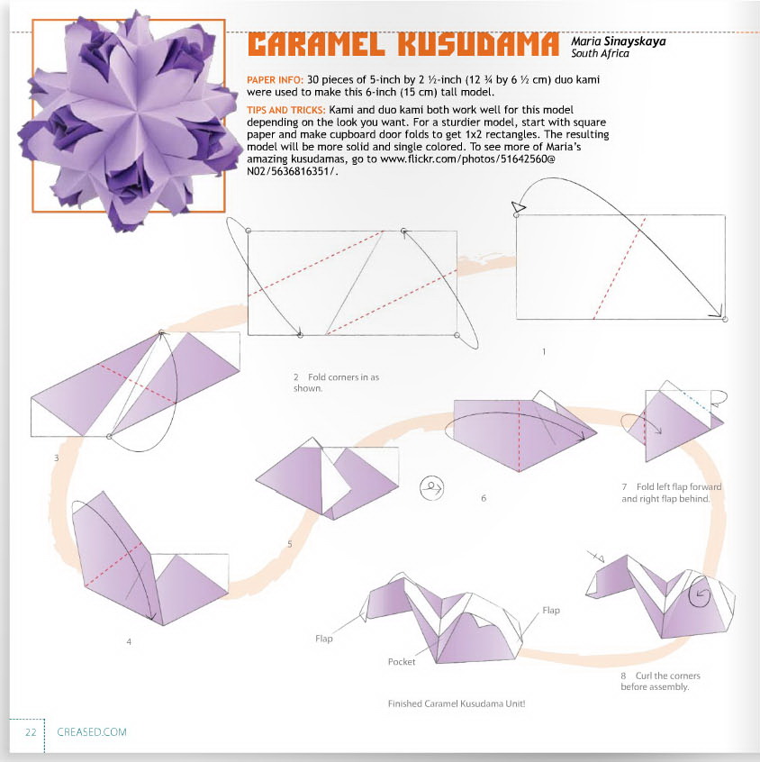 Origami Creased Magazine 3 - Ruby Book Origami