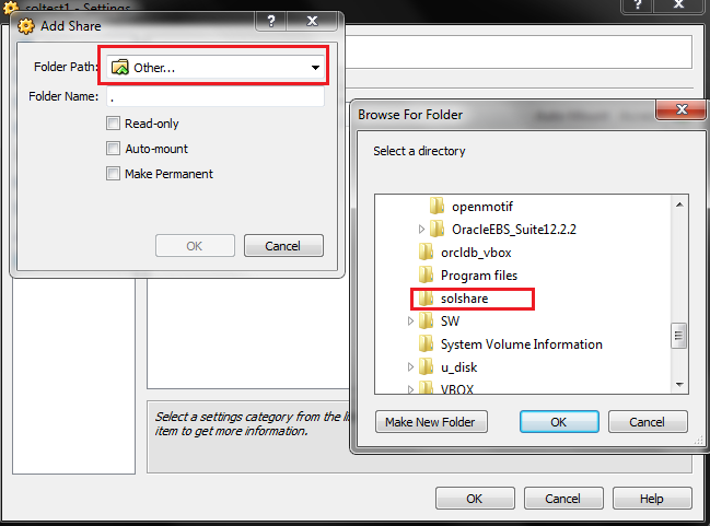 Creating virtualbox shared folder on Oracle Solaris 11 Guest
