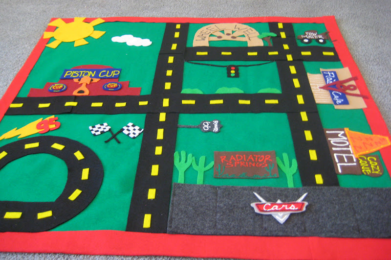 Him & Her: "Cars" Felt Car Mat