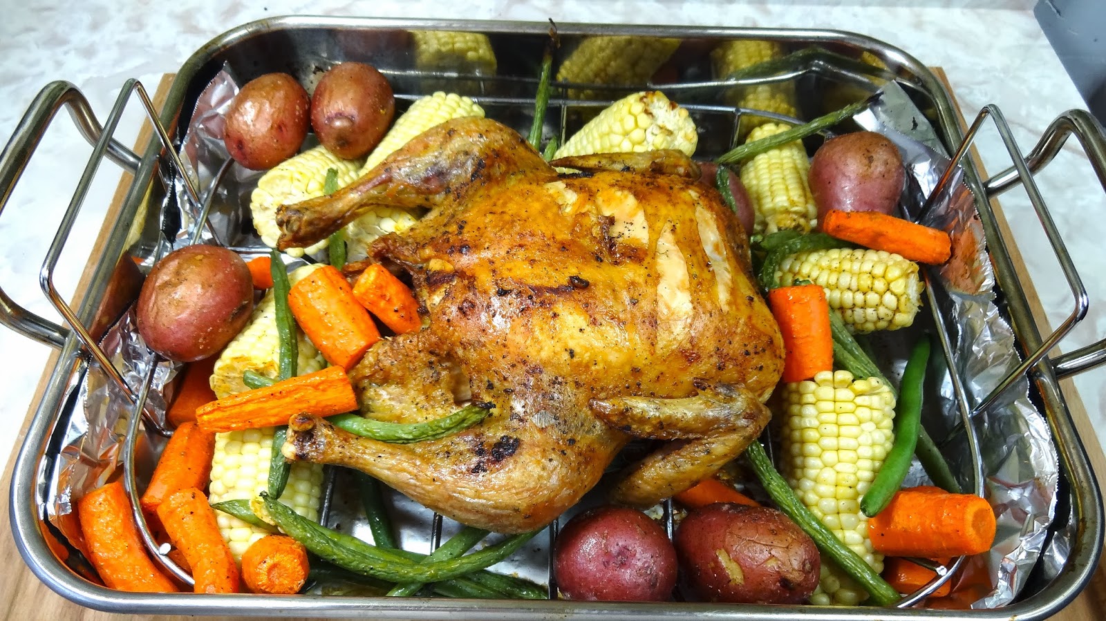 Pollo Rostizado con Vegetales