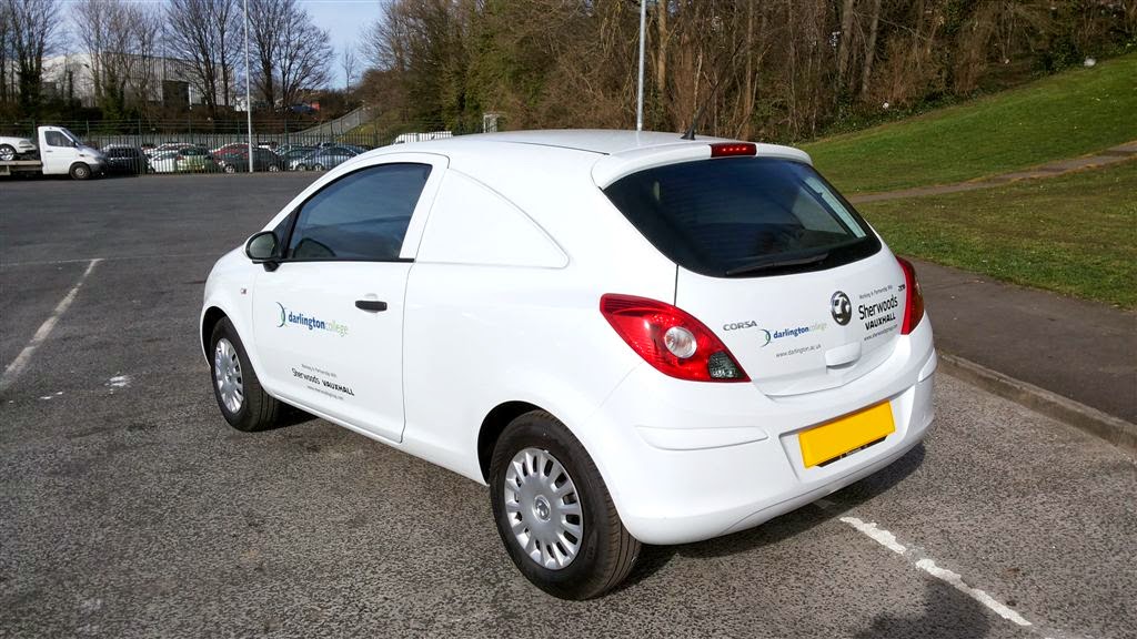 The Green I Signs Blog: Vauxhall Corsa van signwriting supplied ...