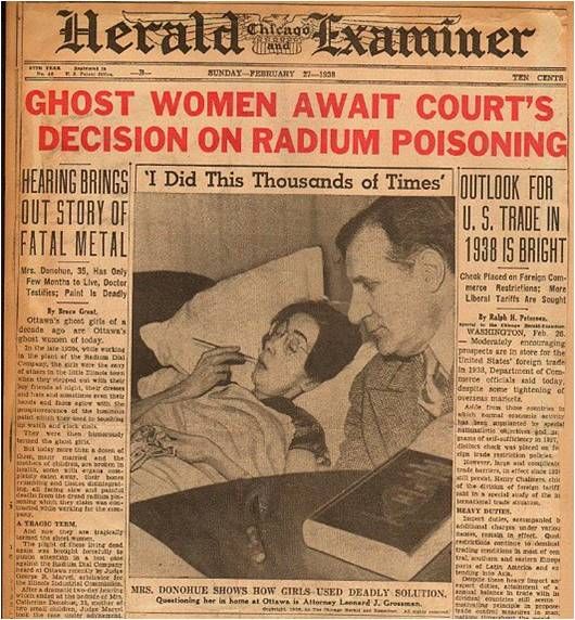 Industrial History: Radium Dial Painters in Ottawa, IL