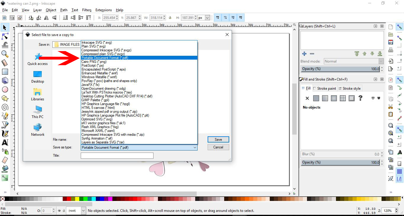 How to open and save a PDF in Inkscape | Design Bundles