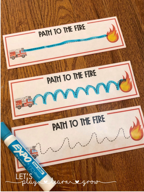 Fire Safety Centers for Preschool and Kindergarten | Lets Play.Learn.Grow