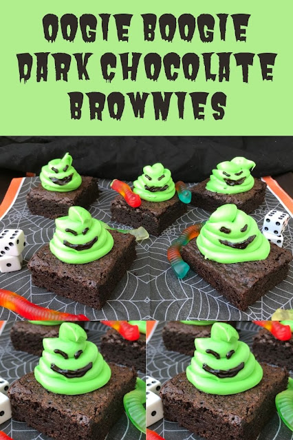 Savory Moments: Oogie Boogie dark chocolate brownies #HalloweenTreatsWeek