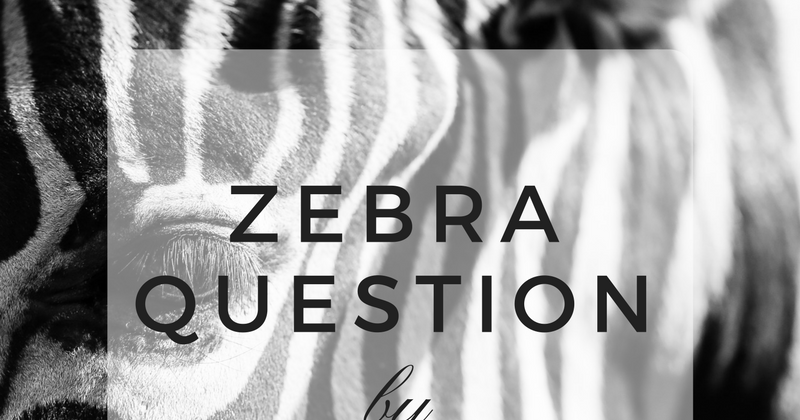 "Zebra Question" by Shel Silverstein
