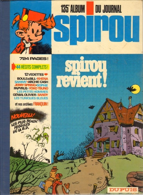 journal spirou evolution catalogue des albums: 1974