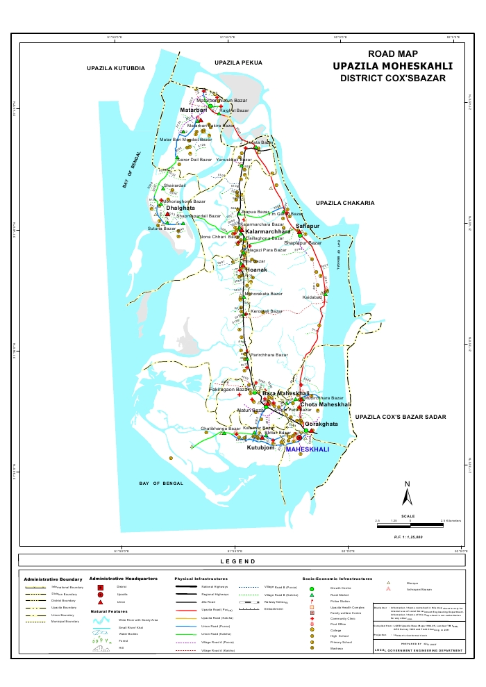 Mouza & Land Use Maps of Maheshkhali Upazila, Cox's Bazar, Bangladesh ...