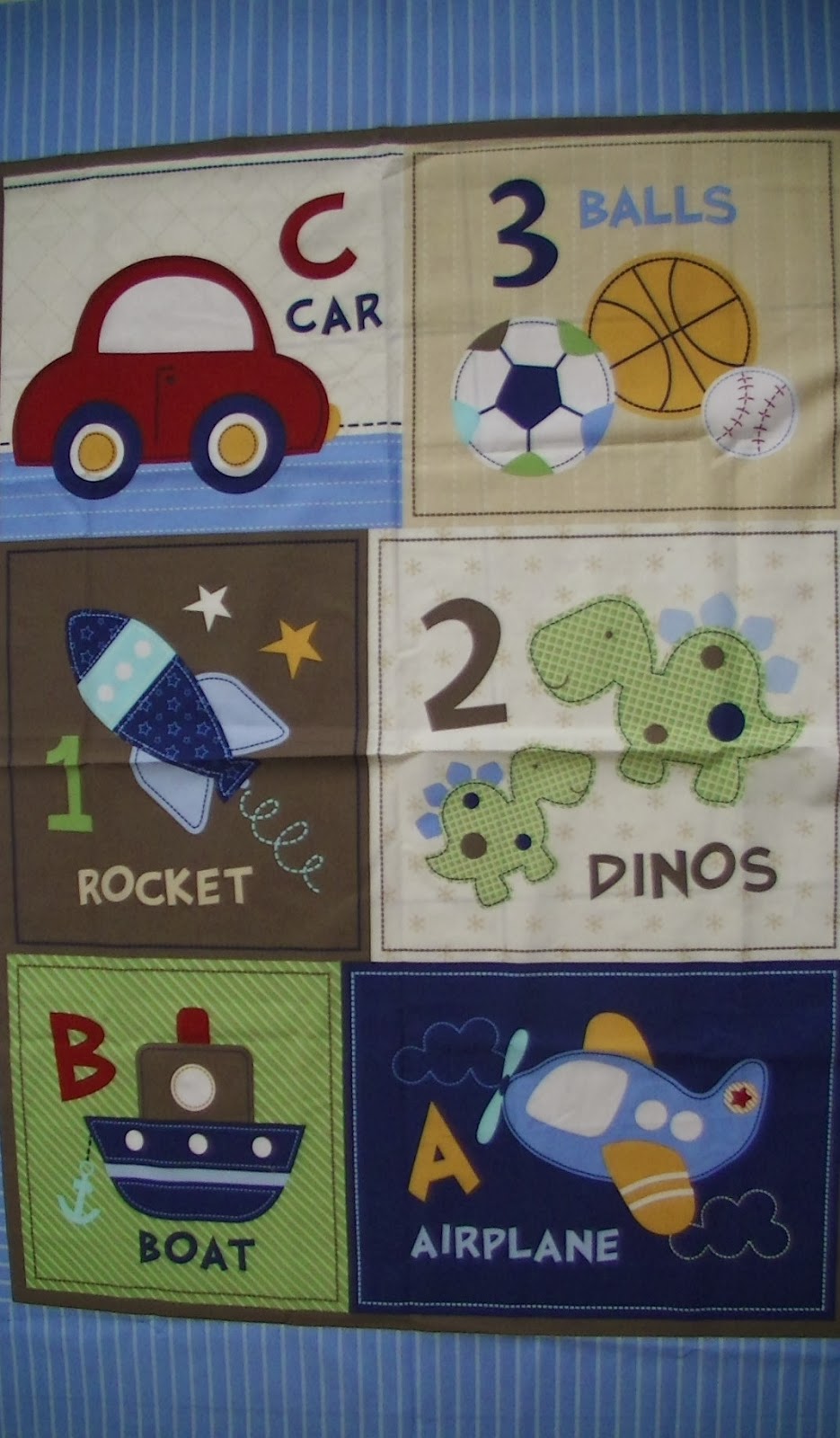 Handmade With Love by Ain: Fabric Panel Selection for Baby Quilt..