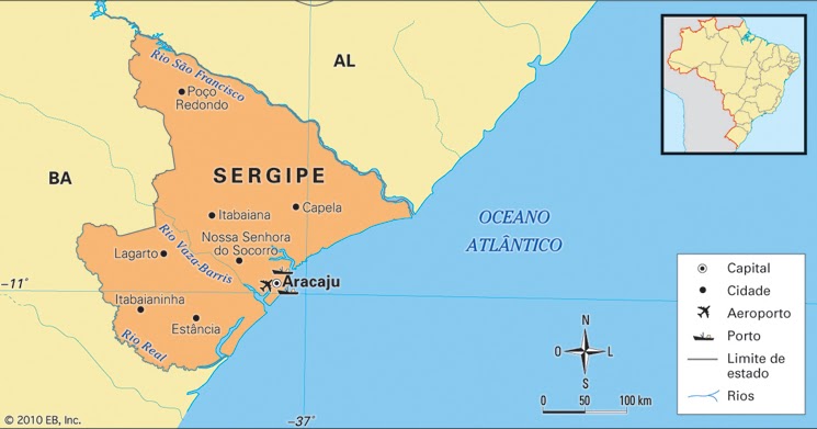Blog de Geografia: Mapa de Sergipe