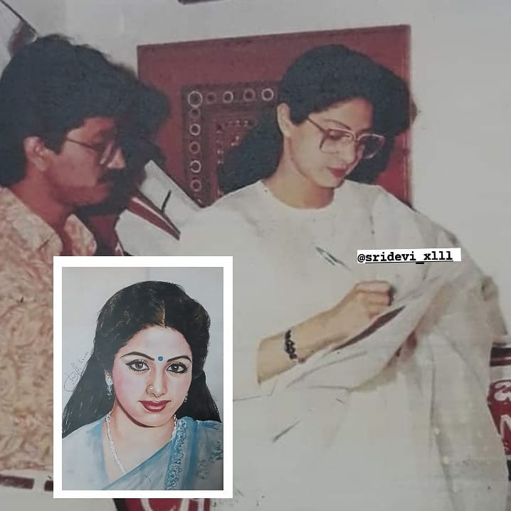 Sridevi: Sridevi with fans