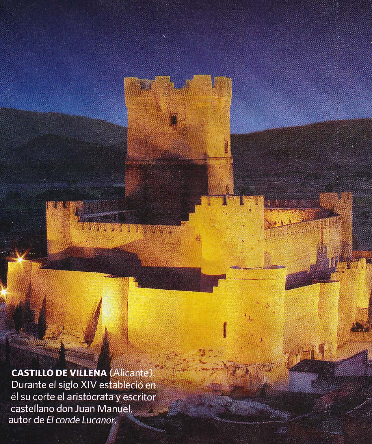 VILLENA CUÉNTAME: 2011 EL CASTILLO DE VILLENA EN LA REVISTA NATIONAL ...
