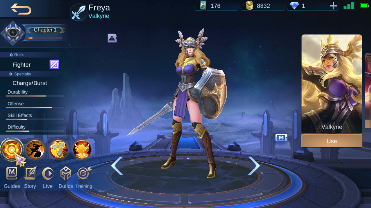Freya the fighter guardian hero of Mobile Legends and the best build ...