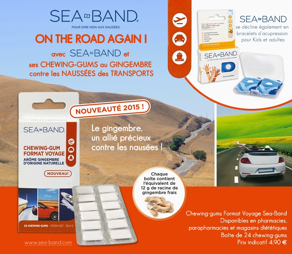 Beauté - Santé - Bien-être: SEA-BAND Chewing Gums au gingembre, la ...