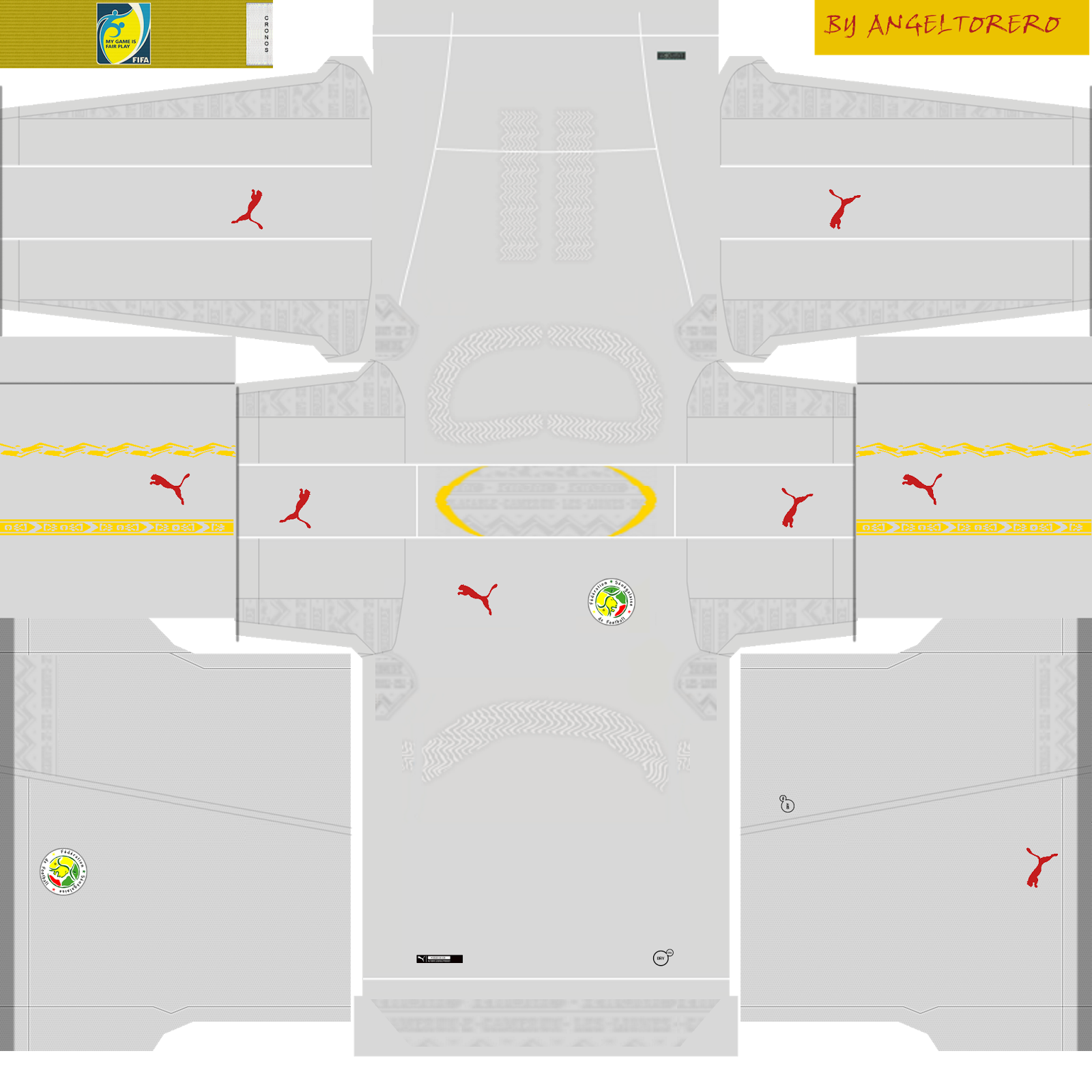 PES 2015 - EDIT: PES 2016 - Senegal - uniforme PS4
