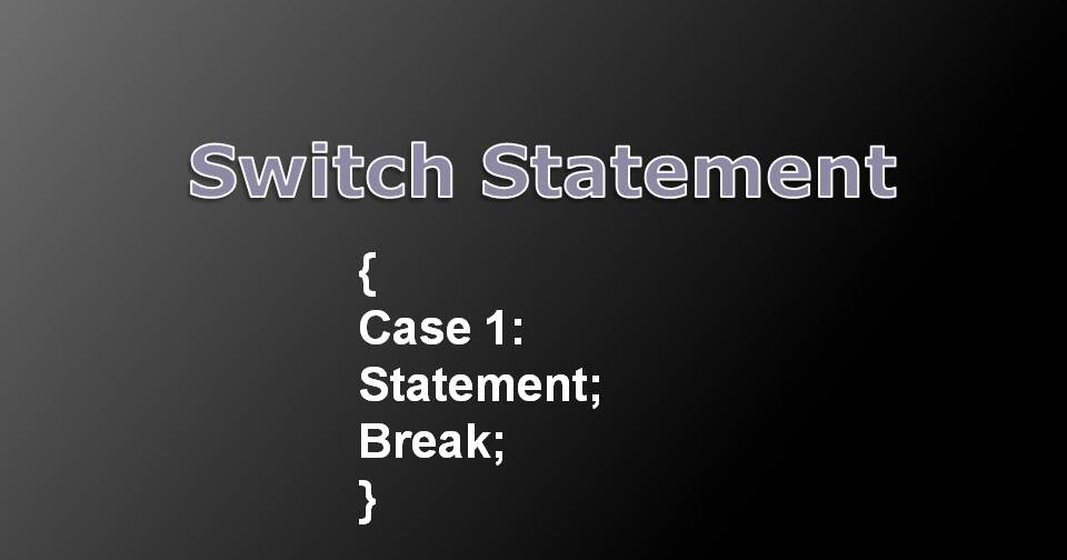 How to Work Switch Case With Proper Example