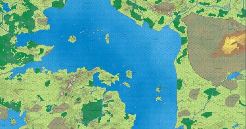 Tenkar's Tavern: Deal of the Day - Wilderlands of High Fantasy, Color Maps