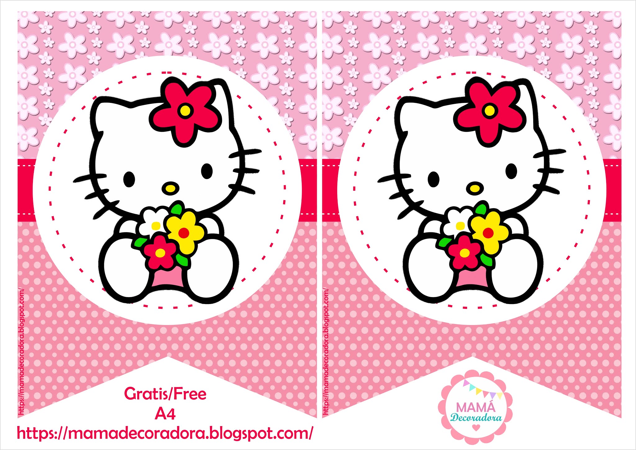 Mamá Decoradora: Kit imprimible de Hello Kitty