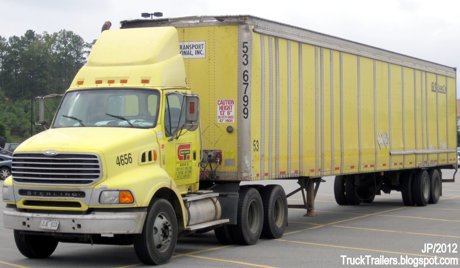 TRUCK TRAILER Transport Express Freight Logistic Diesel Mack Peterbilt ...