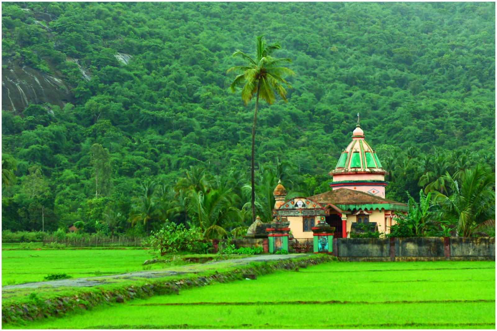Sociolatte: This Green Bhoomi Devi Temple in Chendia, Karnataka, India