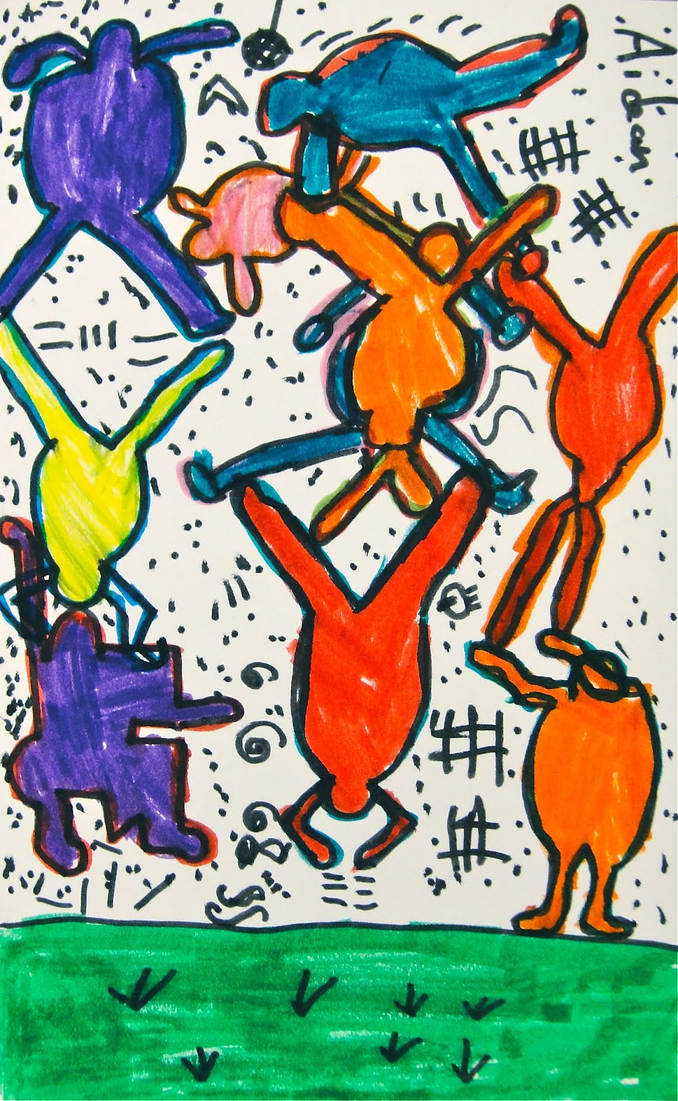 RL Arts: Keith Haring Figures