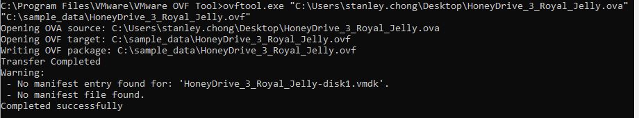 Technology: VMware OVF tool-How to convert OVA to OVF