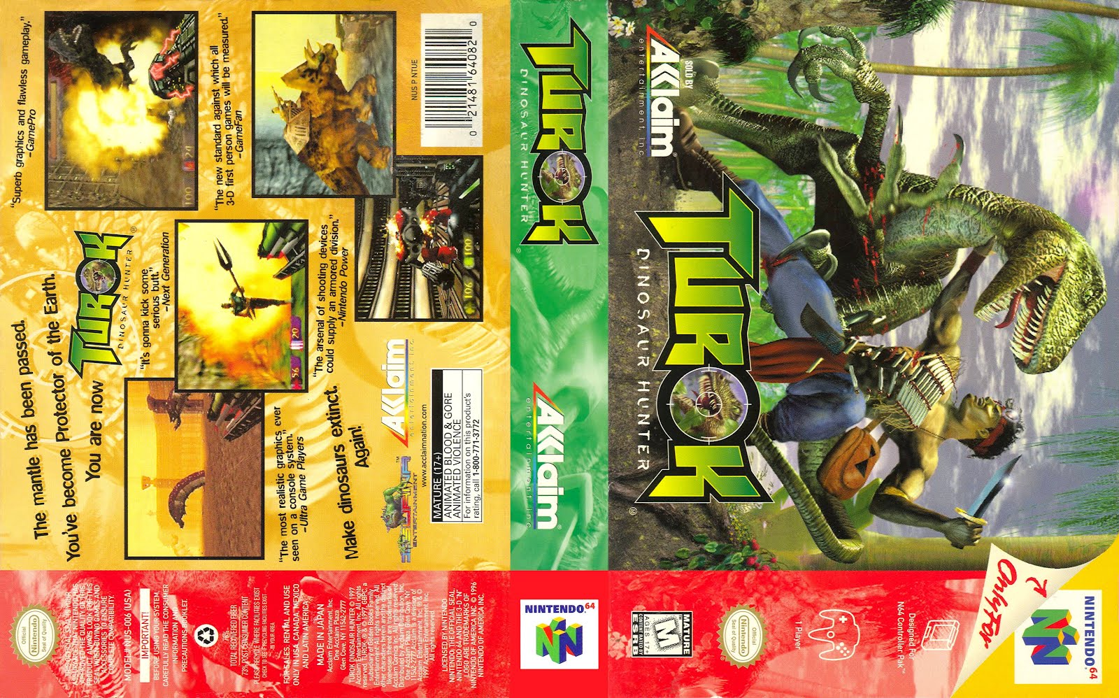 Gamer Labels: Turok Dinosaur Hunter