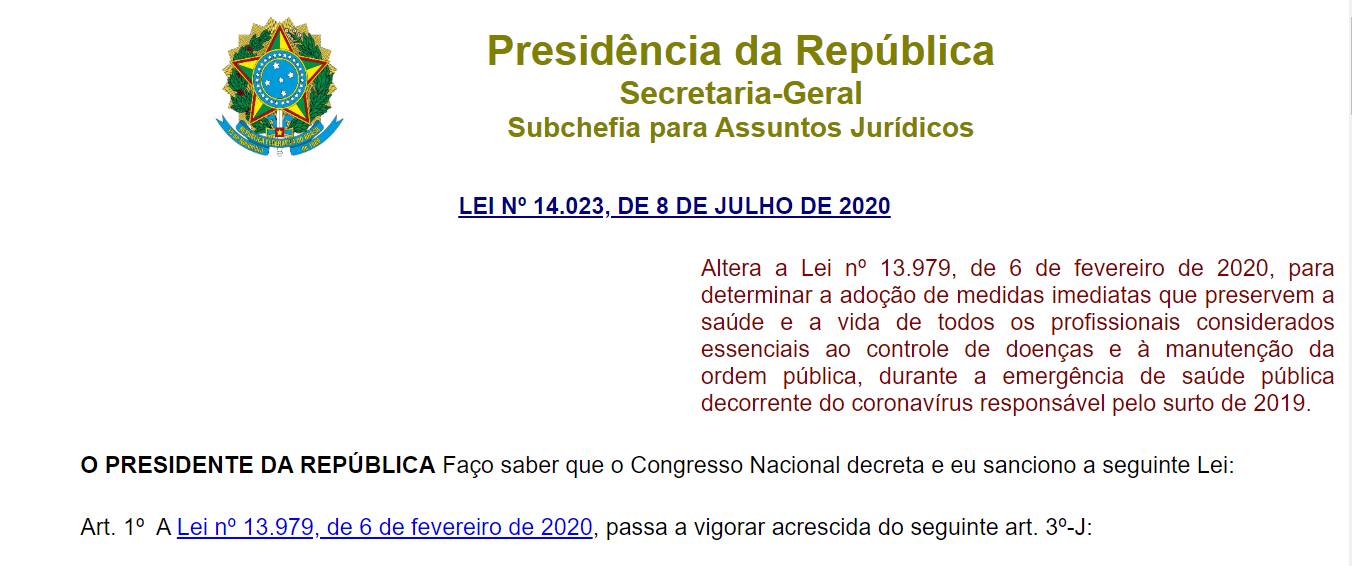 Lei Federal reconhece ACS e ACE como profissionais considerados ...